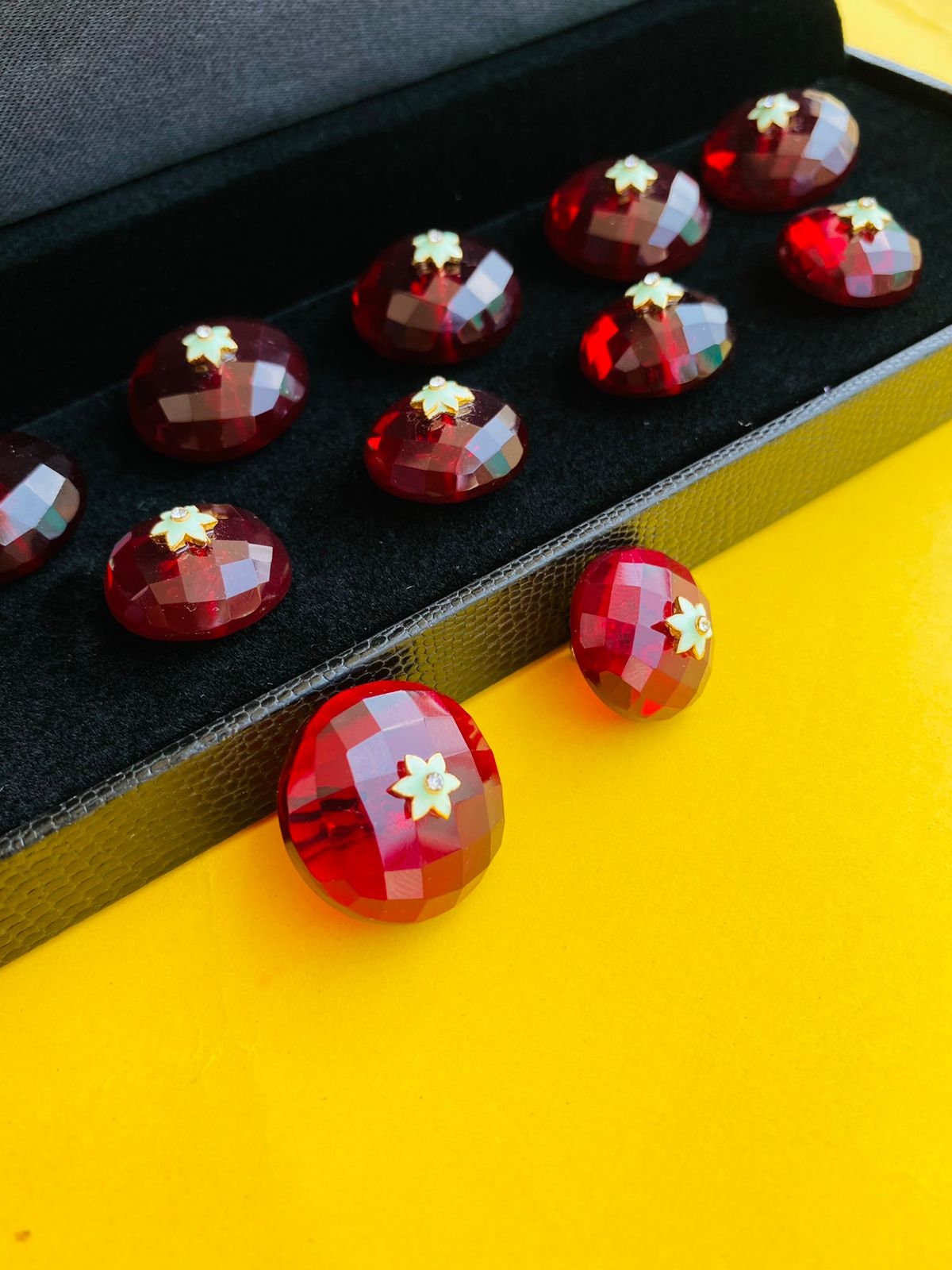 Handmade Kundan Polki Coat Button Set – Indian Sherwani Buttons - Etsy