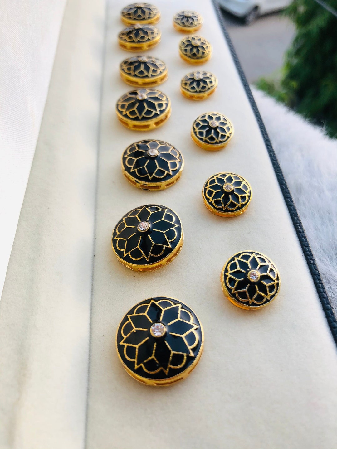 Sterling Silver Flower Button Set- Coat Buttons -sherwani Buttons ...