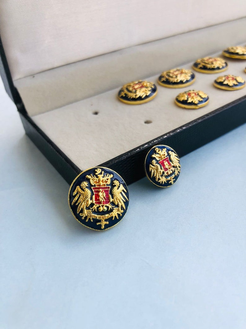 Rajputi Rathore Logo Handmade Blazer Jacket Coat Button Set 13pieces ...