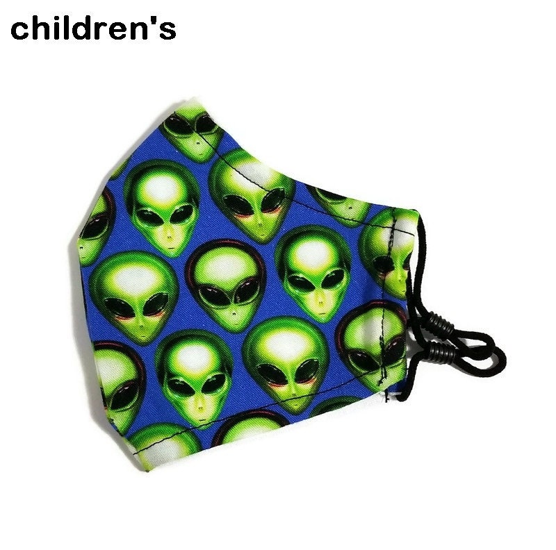 Alien Face Mask Ready to Ship Reusable and Washable Mask for | Etsy