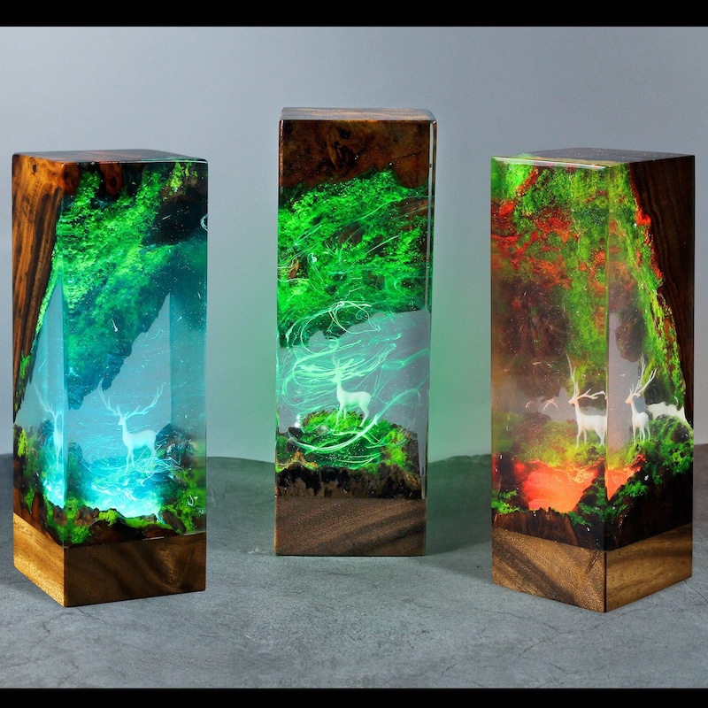 Epoxy Resin Lamp - Etsy