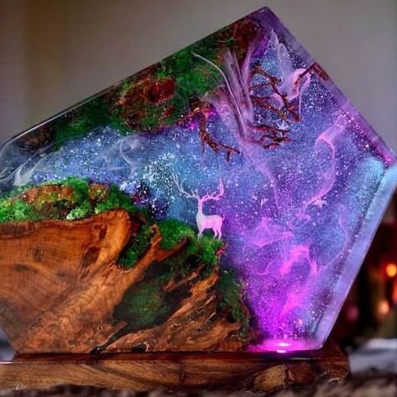 Resin Lamp - Etsy