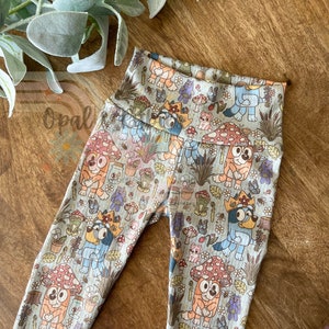 Bluey Boho Leggings, Cottagecore Leggings, Soft Buttery Leggings ...