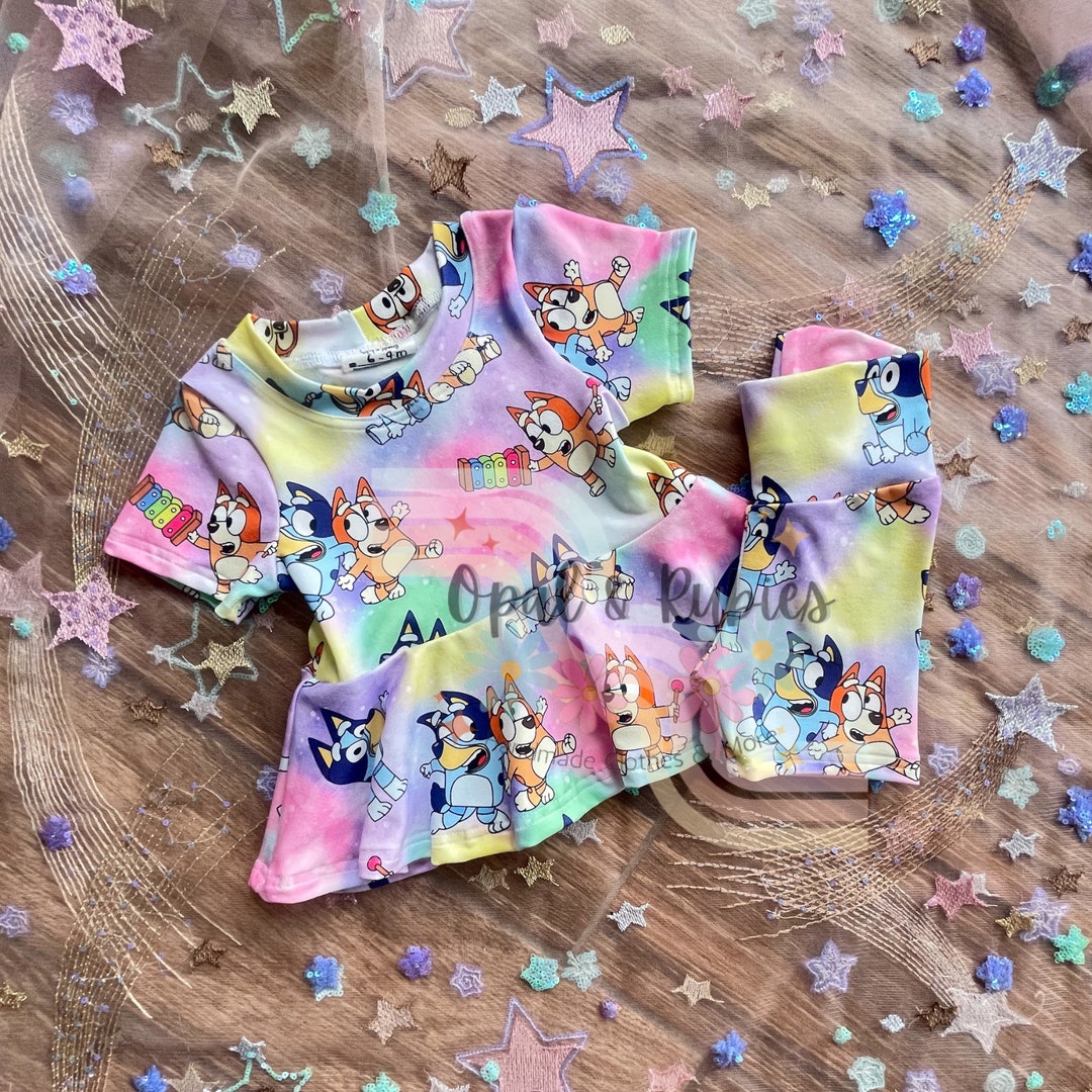 Bluey Clothes Girls, Bluey Outfit for Girl, Groovy Bluey Set, Bluey ...