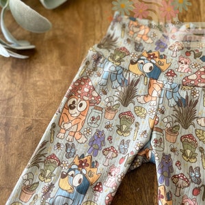 Bluey Boho Leggings, Cottagecore Leggings, Soft Buttery Leggings ...