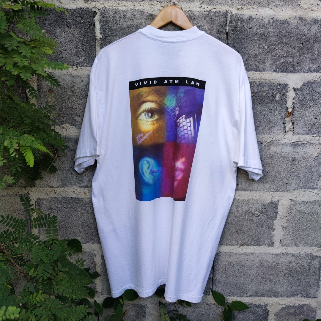 Vintage 90s Vivid ATM Lan System T-shirt - Etsy