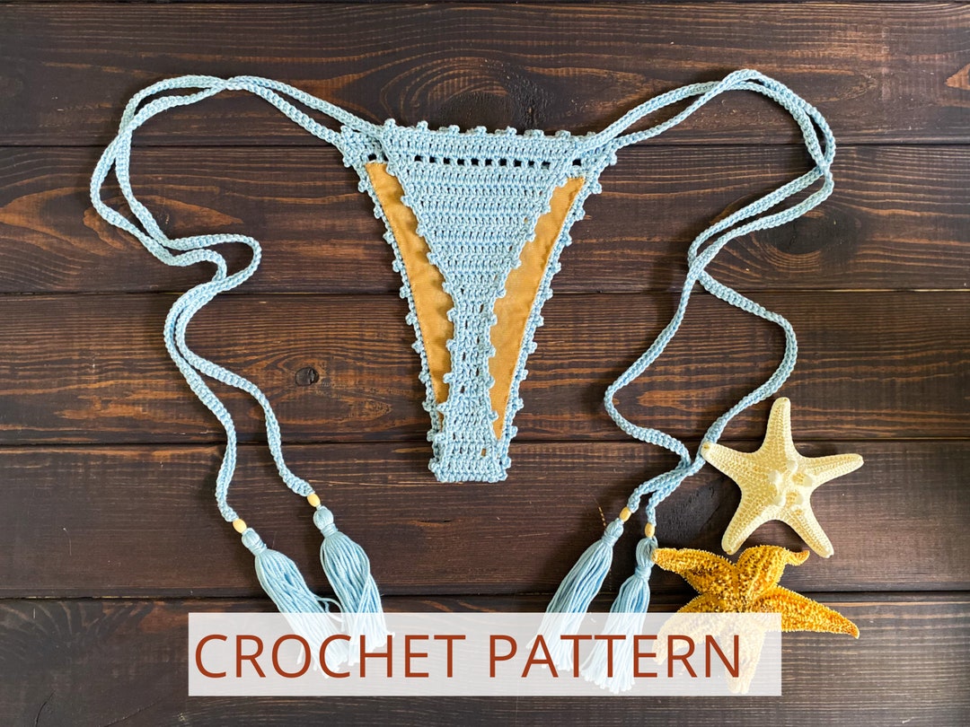 Crochet Thong Bikini Bottom Pattern PDF File on English for Beginners ...