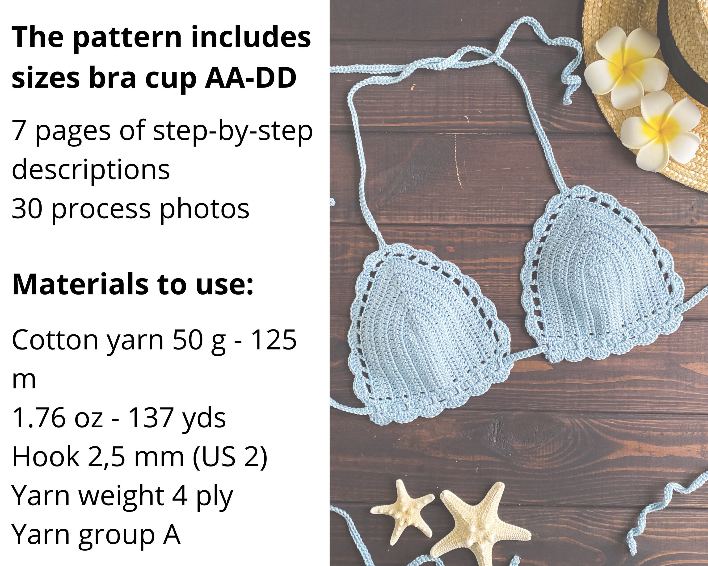 Crochet Bikini Top Pattern on English Crochet Triangle Bralette Pattern ...