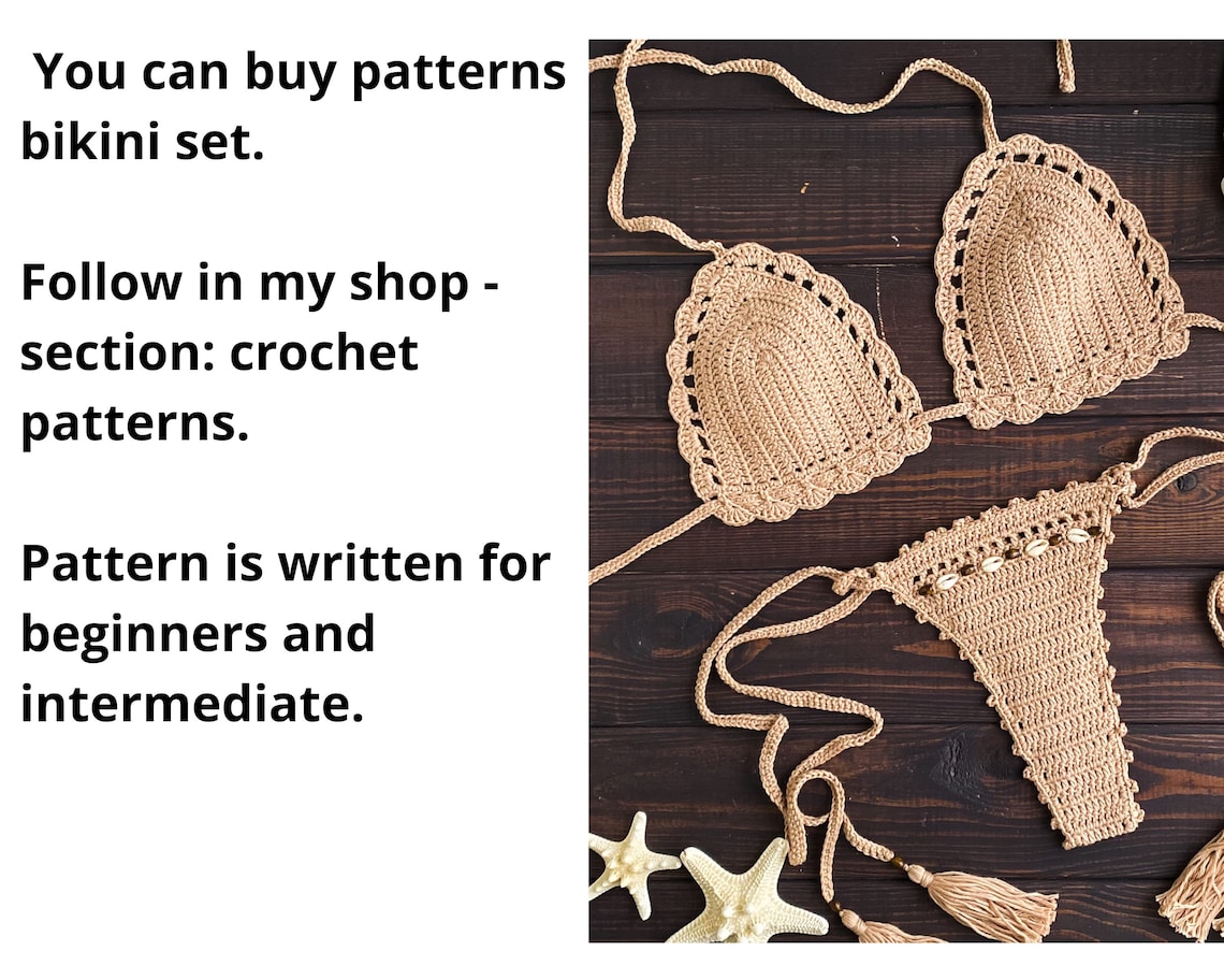 Crochet Thong Bikini Bottom Pattern PDF File on English for - Etsy