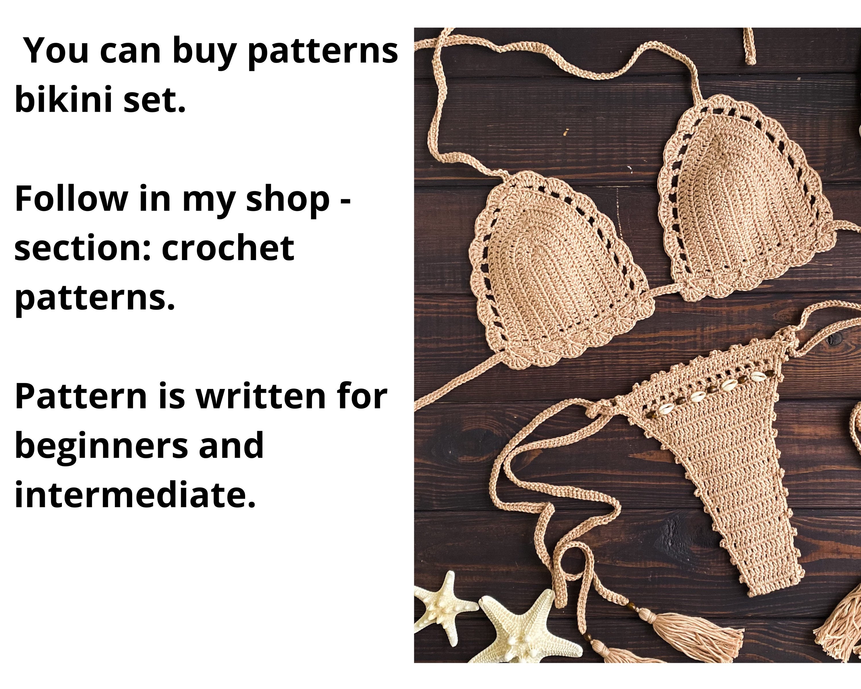 Crochet Thong Bikini Bottom Pattern PDF File on English for - Etsy