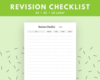 Revision Tracker - Etsy