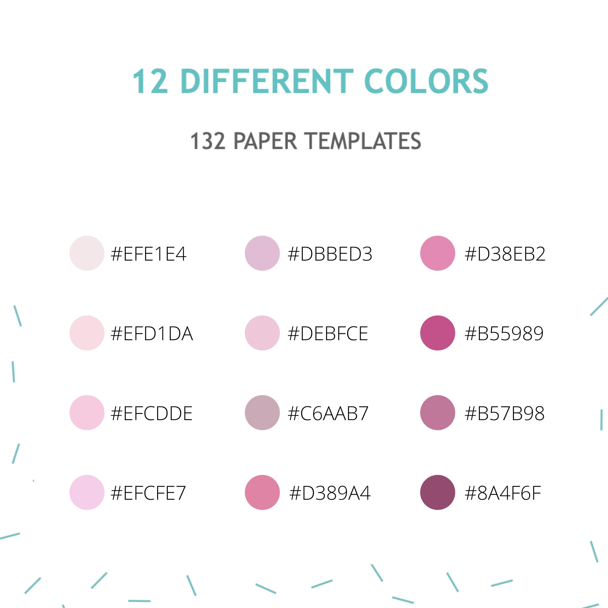 Pink Digital Paper Template for Goodnotes Pink iPad Digital Note School ...