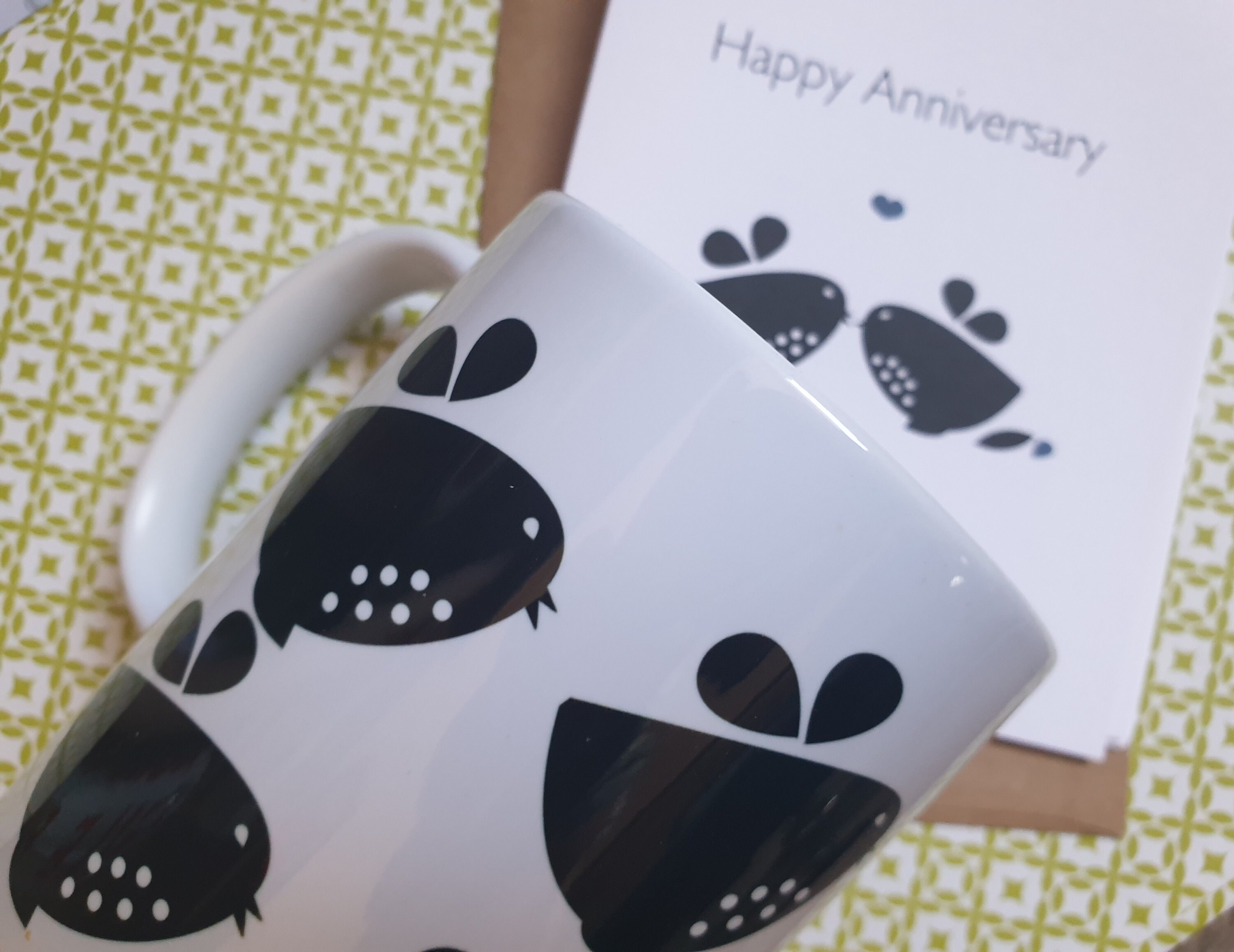 Roan Robin Anniversary Card Illustrated With Love by Ellie - Etsy