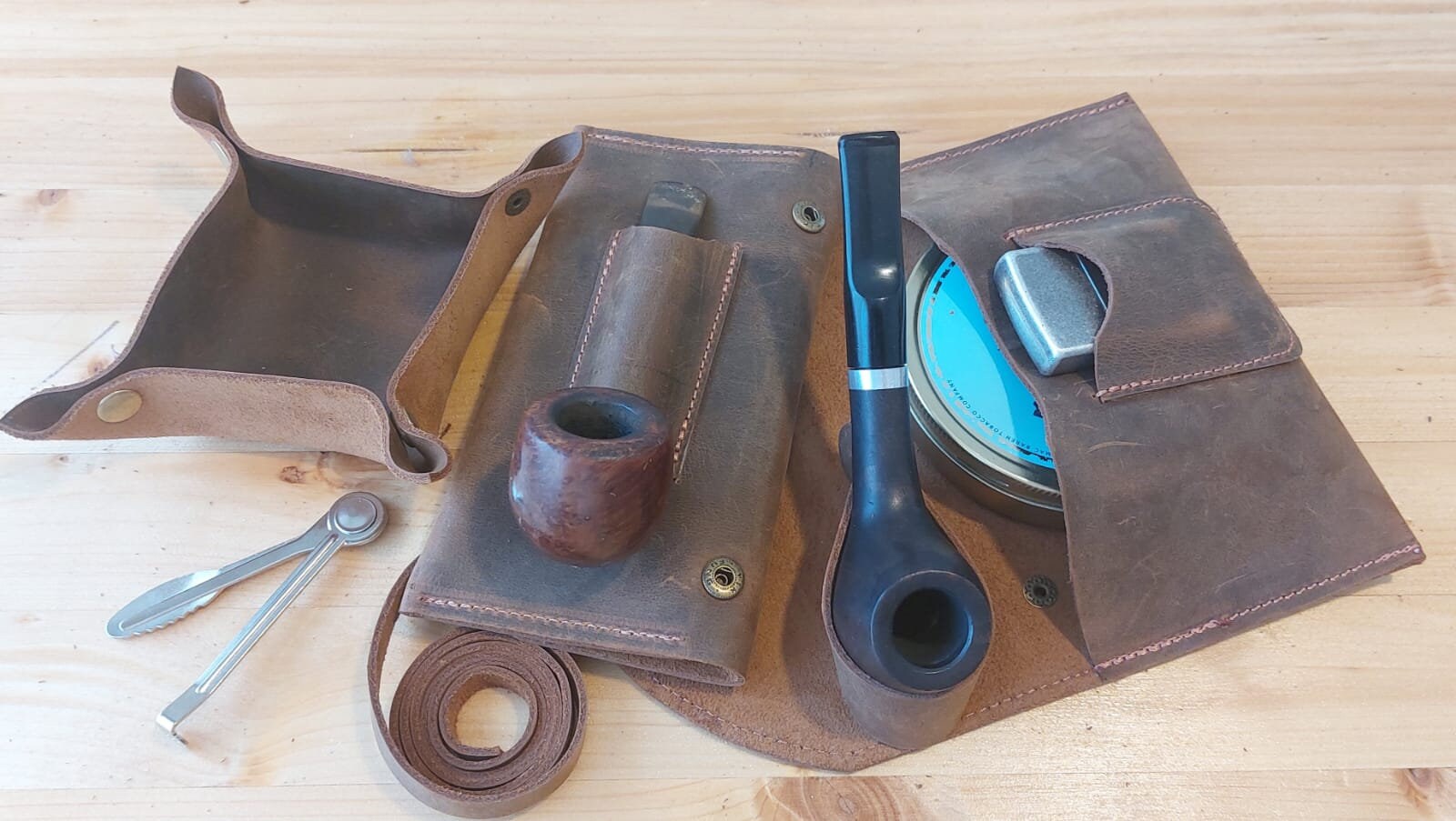 Leather Pipe Roll Leather Pipe Pouch Leather Pipe Bag - Etsy