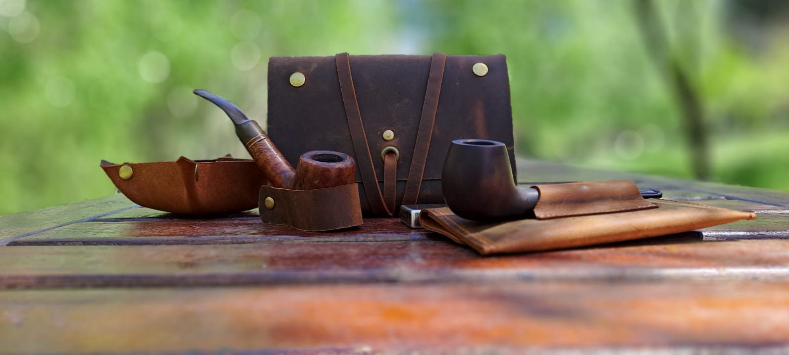 Leather Pipe Roll, Full Set, Handmade Pipe Roll up , Tobacco Pouch ...