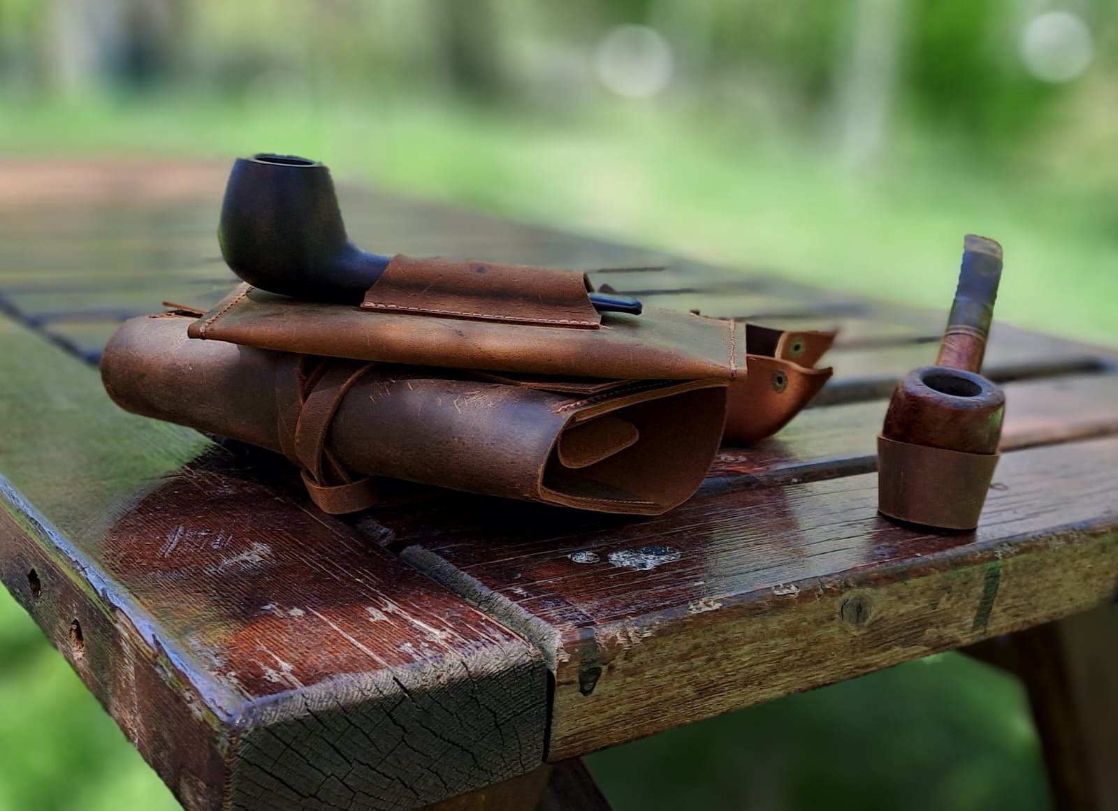 Leather Pipe Roll Full Set Handmade Pipe Roll up Tobacco - Etsy