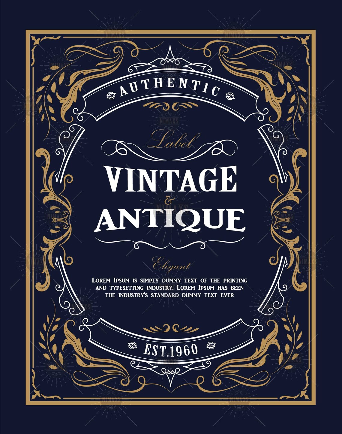 Hand Drawn Frame Vintage Label Banner Template EPS SVG PNG - Etsy