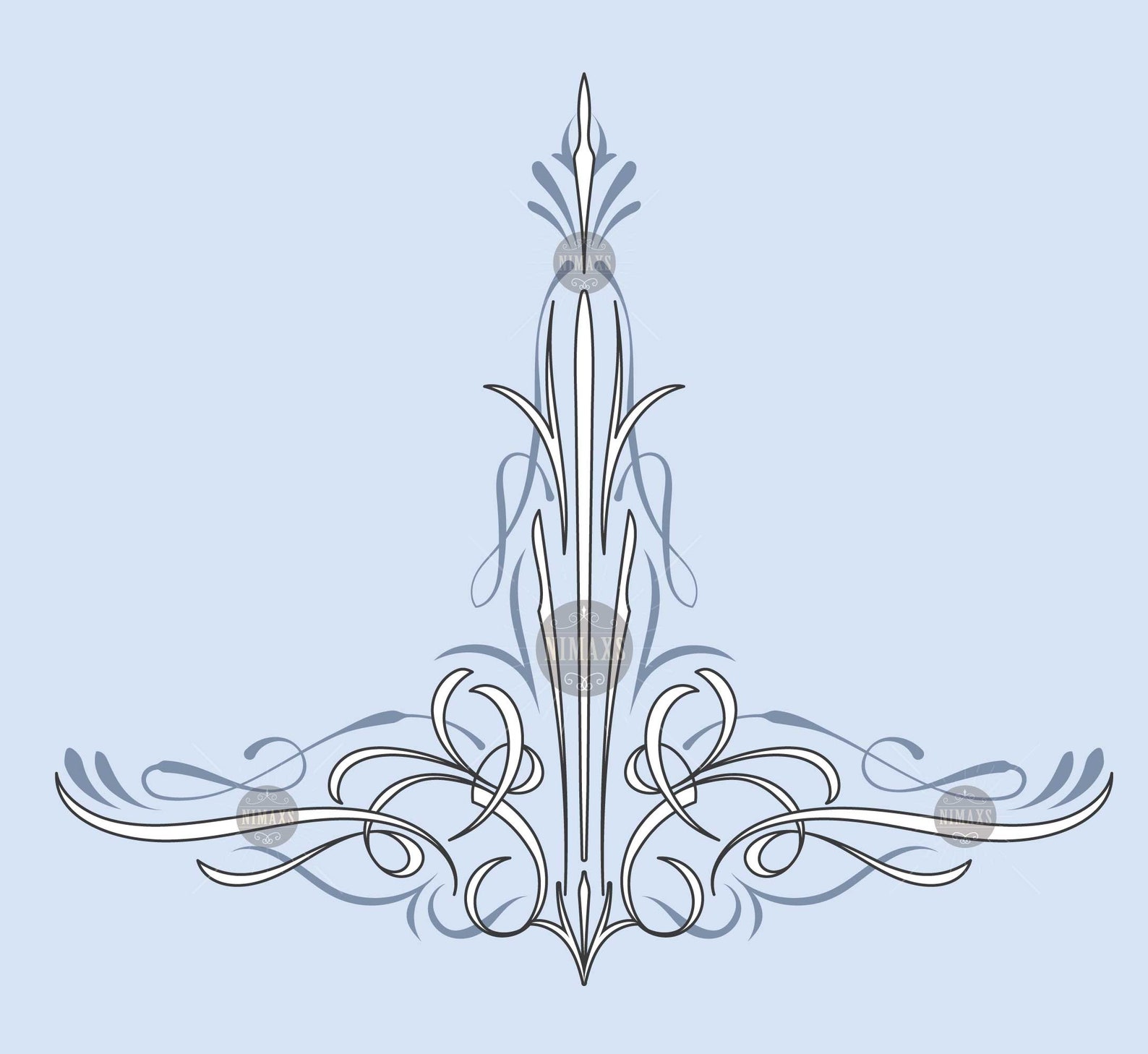 Pinstriping Svg, Motorcycle and Car Pinstripe, Vintage Hand Drawn Art ...