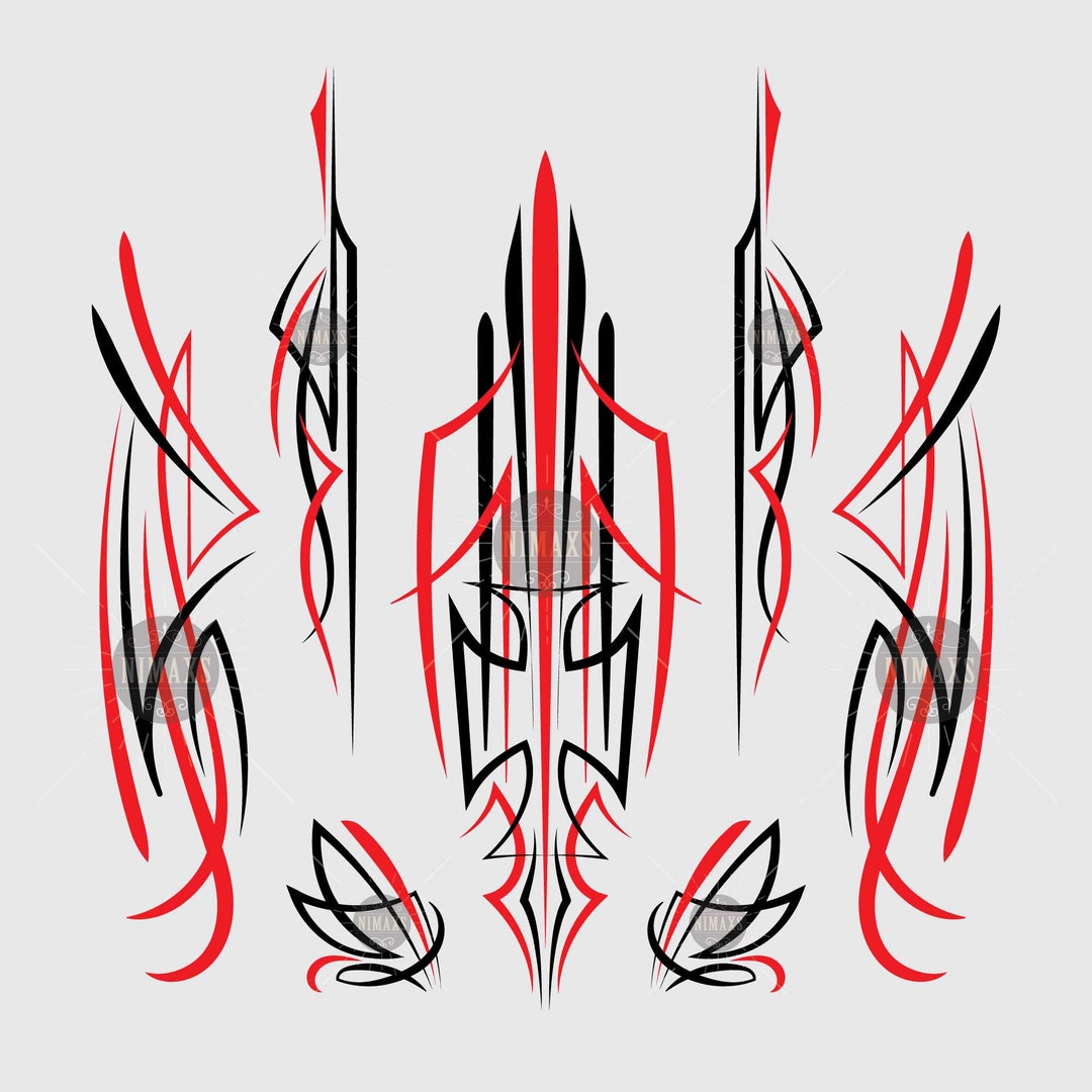 Pinstriping Art Svg, for Motorcycle and Car Pinstripe, Vintage Old ...