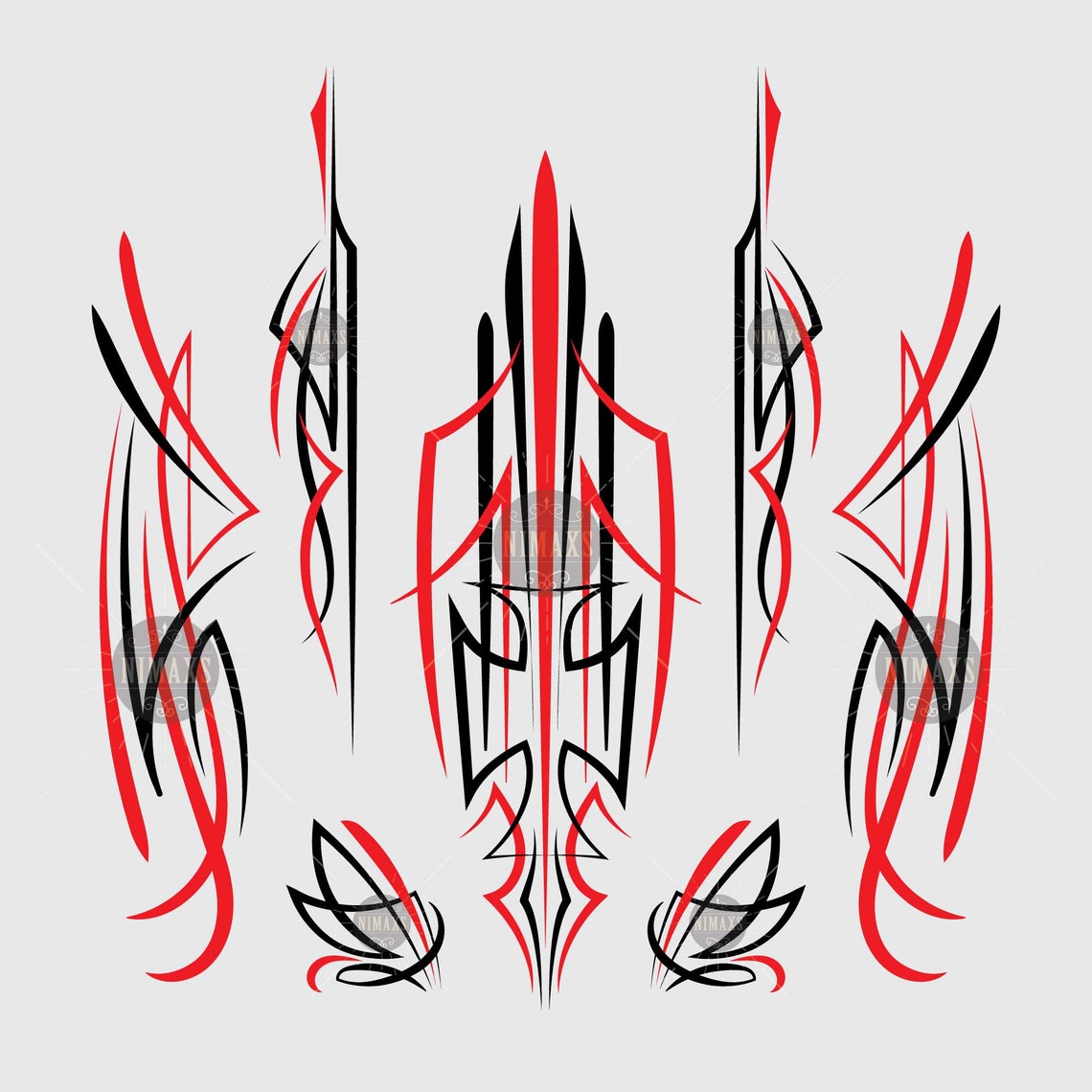 Pinstriping Art Svg, for Motorcycle and Car Pinstripe, Vintage Old ...