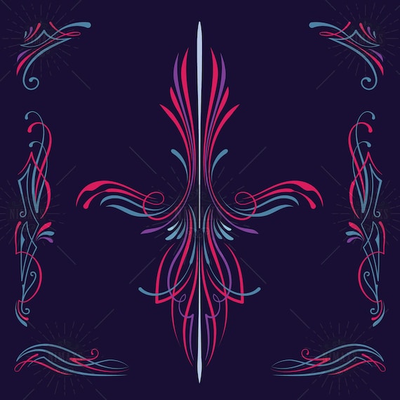 Old School Pinstriping Designs