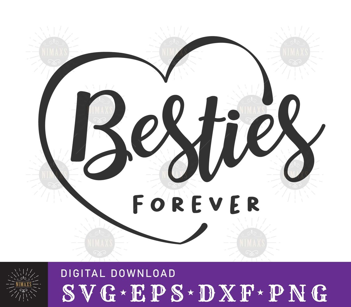 Besties Forever SVG Besties SVG Beste Freundin Geschenk SVG | Etsy
