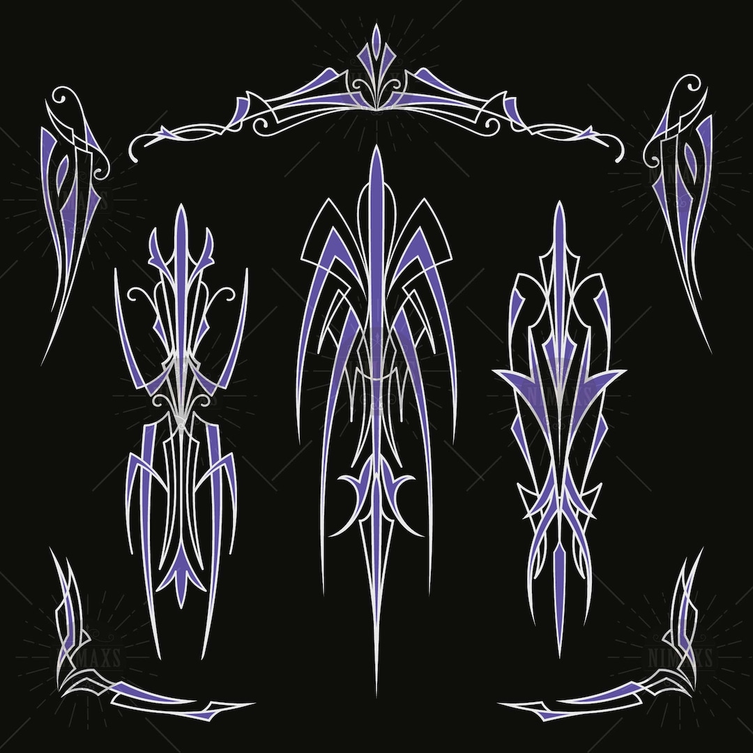 Old School Pinstripe Tattoos American Traditional Tattoos The