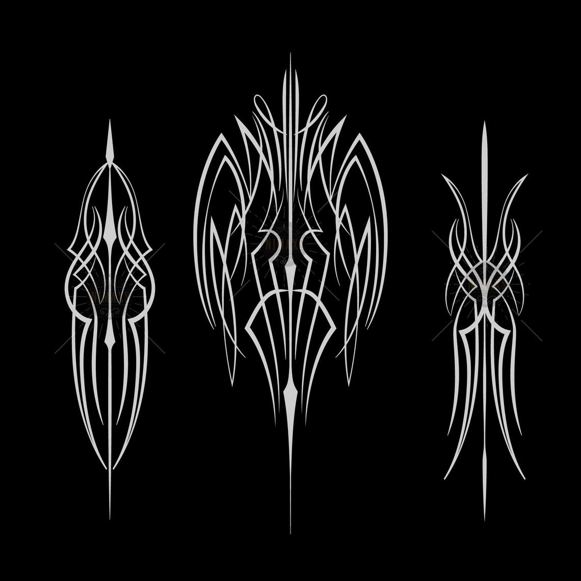 Vintage Pinstriping Art: Hand-drawn SVG, PNG, EPS (digital Download) - Etsy