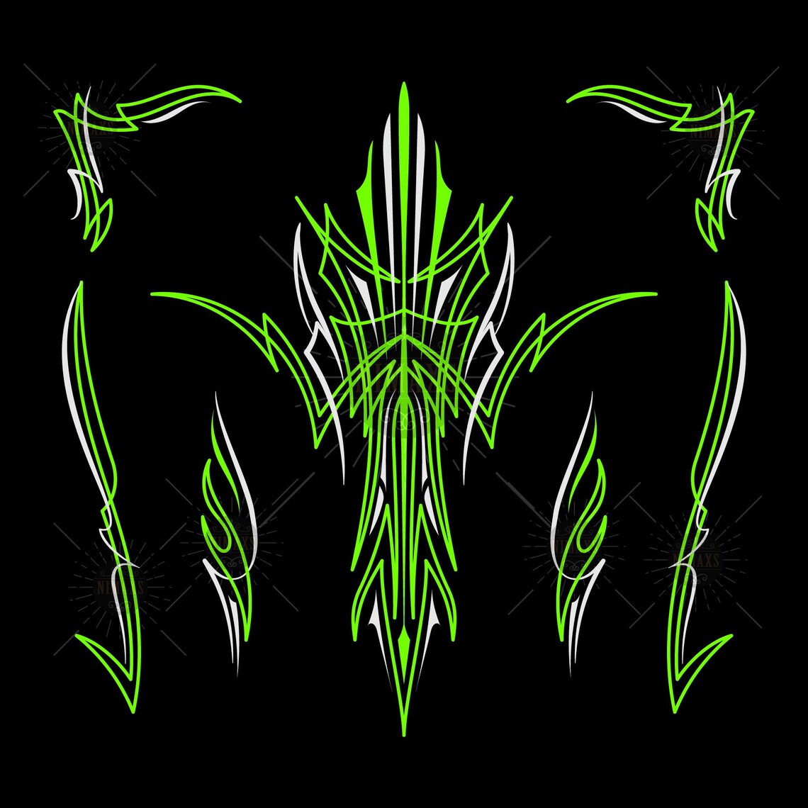 Pinstriping SVG: Vintage Motorcycle Car Decal Art (digital File) - Etsy
