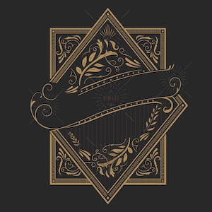 Antique SVG Border Western Frame Vintage Label Hand Drawn Typography ...