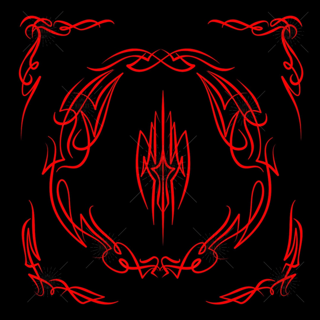 Pinstriping Svg Circle Frame Border, Motorcycle and Car Pinstripe ...