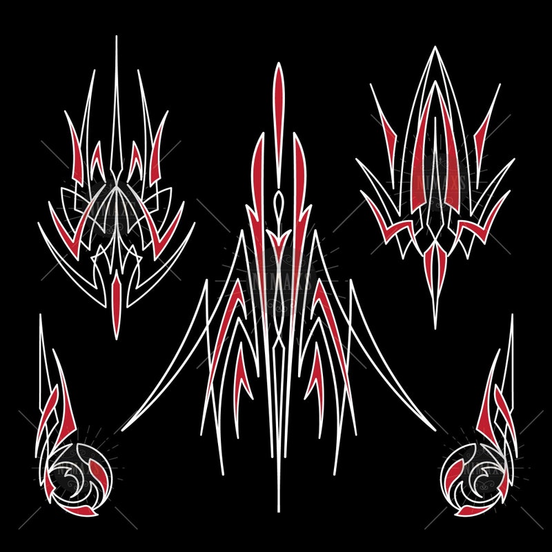 Lowrider Pinstripe Svg - Etsy