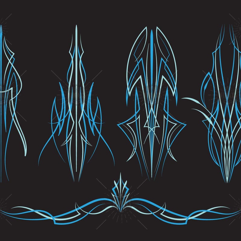 Old School Pinstripe Decals - Etsy