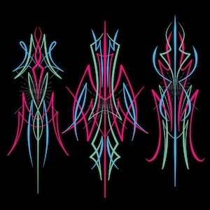 Pinstriping Svg 3 Colors for Pinstriping Vinyl Decals Motorcycle and ...
