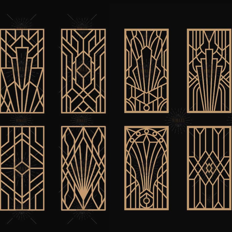 Art Deco Cnc Cut Designs - Etsy