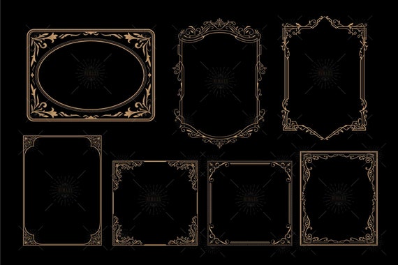 Vintage Label Border Templates