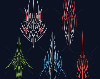 Pinstriping Svg Motorcycle and Car Pinstripe Vintage - Etsy