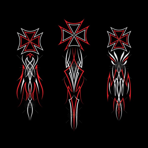 Pinstripe Cross Svg - Etsy Denmark