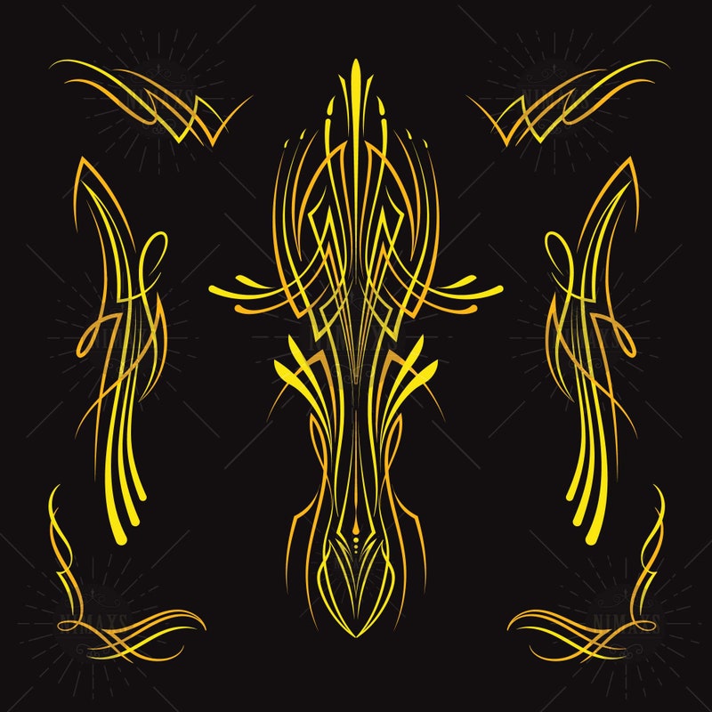 Pinstriping Art Old School - Etsy