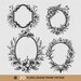 Elegant Vintage Floral Luxury Frame Badge Monogram SVG, PNG File - Etsy