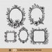 Elegant Vintage Floral Luxury Frame Badge Monogram SVG, PNG File - Etsy