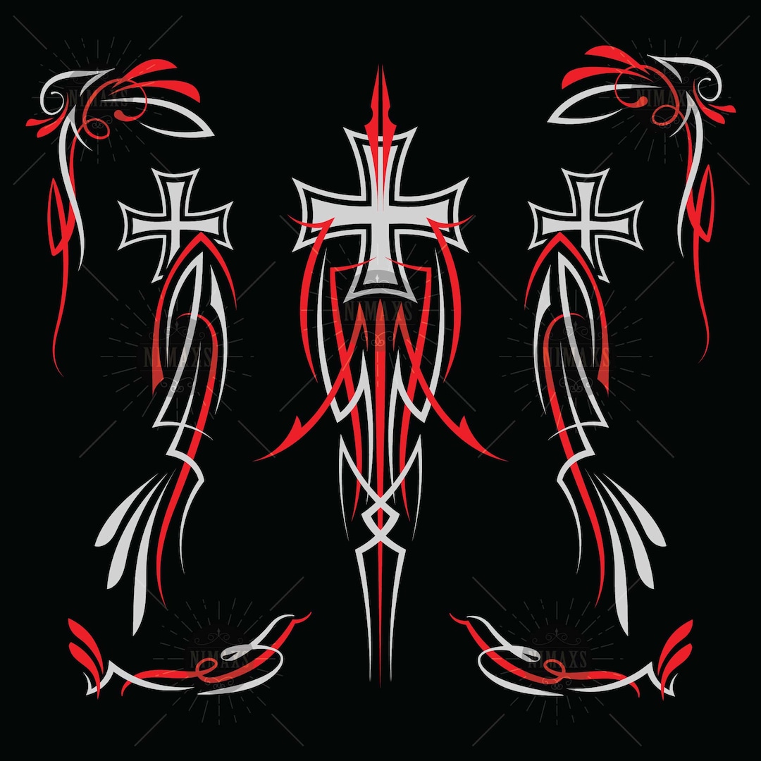Maltese Cross Pinstriping Svg, for Motorcycle and Car Pinstripe ...