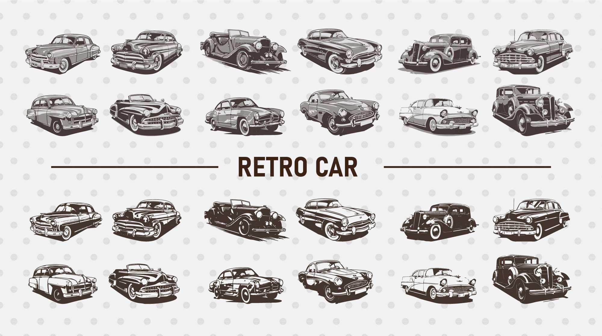 Retro Car SVG Files for Cricut Classic Car Svg Vintage CAR - Etsy