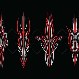 Pinstriping SVG for Motorcycle and Car Pinstripe, Art Old School SVG ...