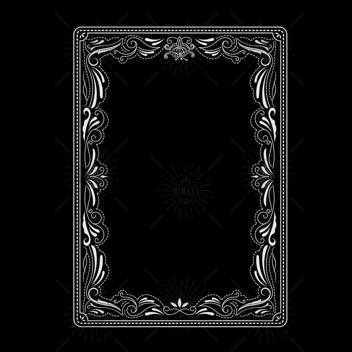 Vintage Frame Border Western Label Retro Engraving SVG EPS PNG - Etsy