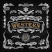 Western Hand Drawn Elements Vintage Frame Label SVG, PNG, DXF - Etsy