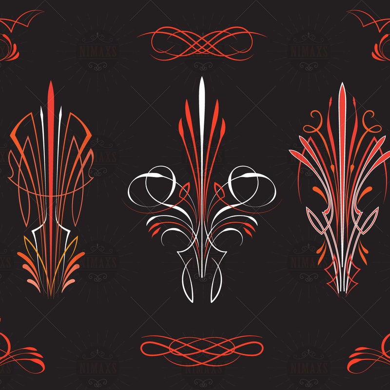 Lowrider Pinstripe Svg - Etsy
