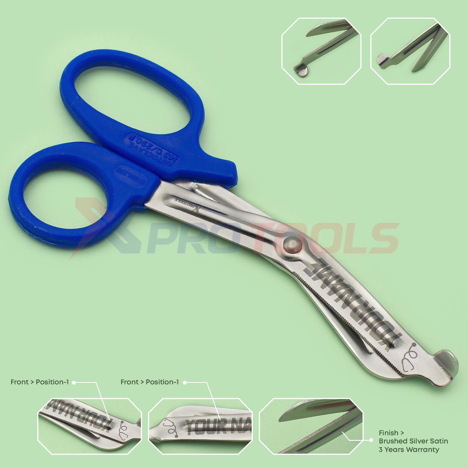 Custom Engraved Trauma Shears 5.5" Personalized EMT EMS Paramedic VET ...