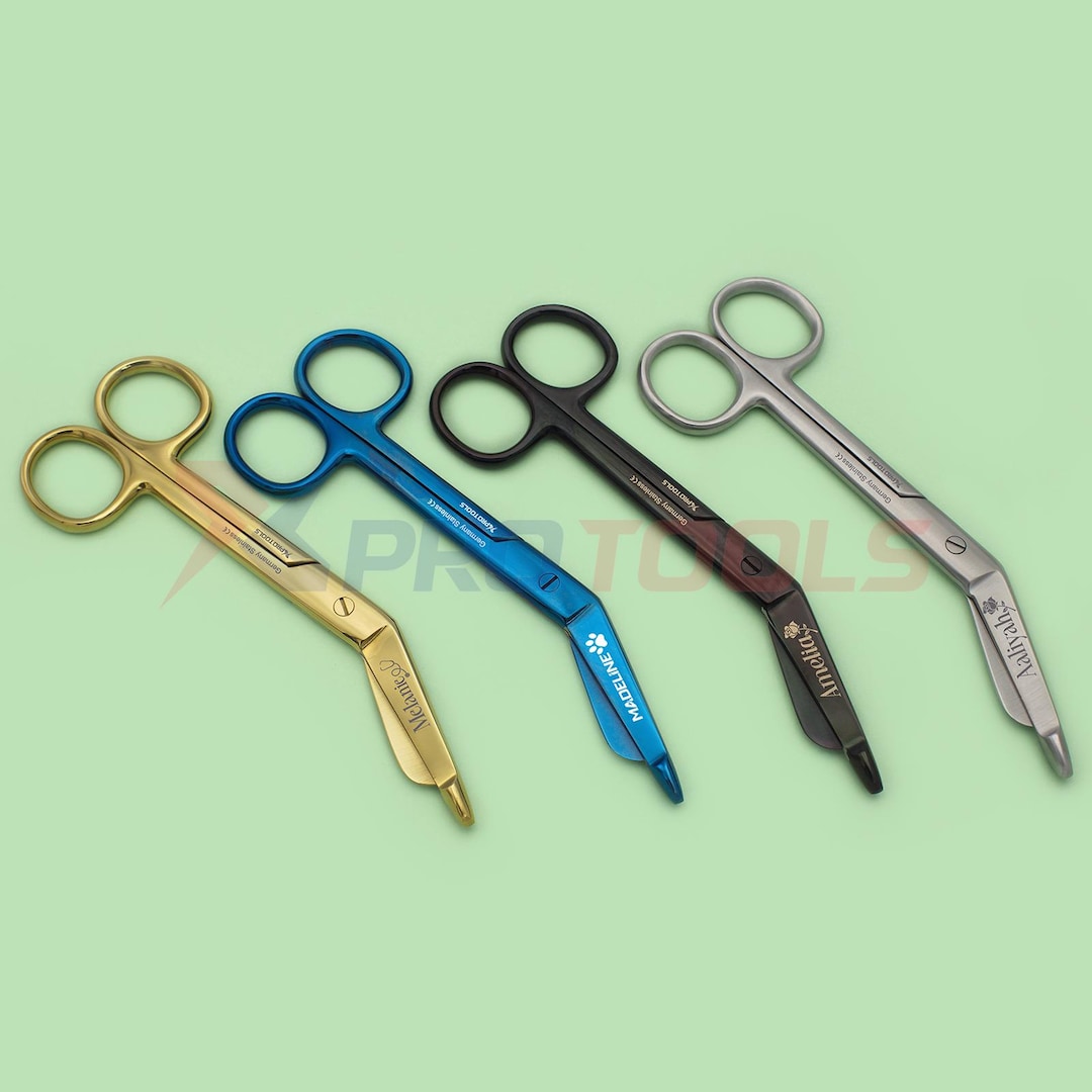 Personalized Vet Tech Bandage Scissors 5.5" Custom Laser Engraved ...