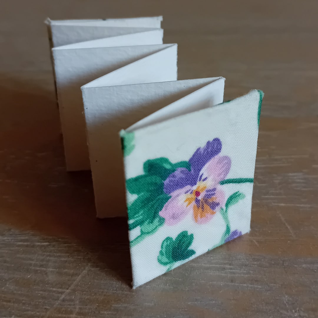 Tiny Handmade Concertina Watercolour 350gsm Sketchbook Viola Pattern ...